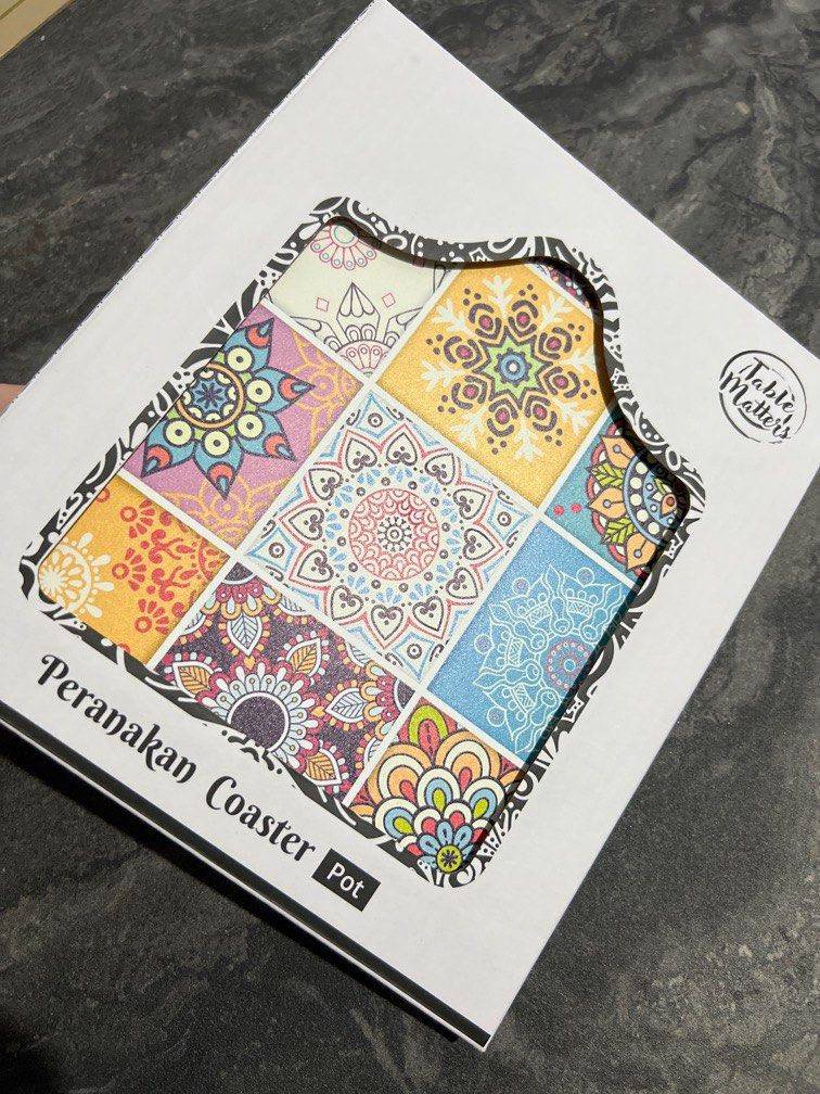 Table matters Peranakan pot coaster, Furniture & Home Living ...