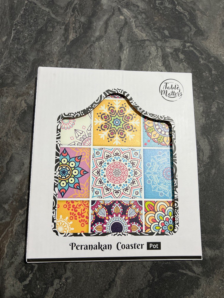 Table matters Peranakan pot coaster, Furniture & Home Living ...