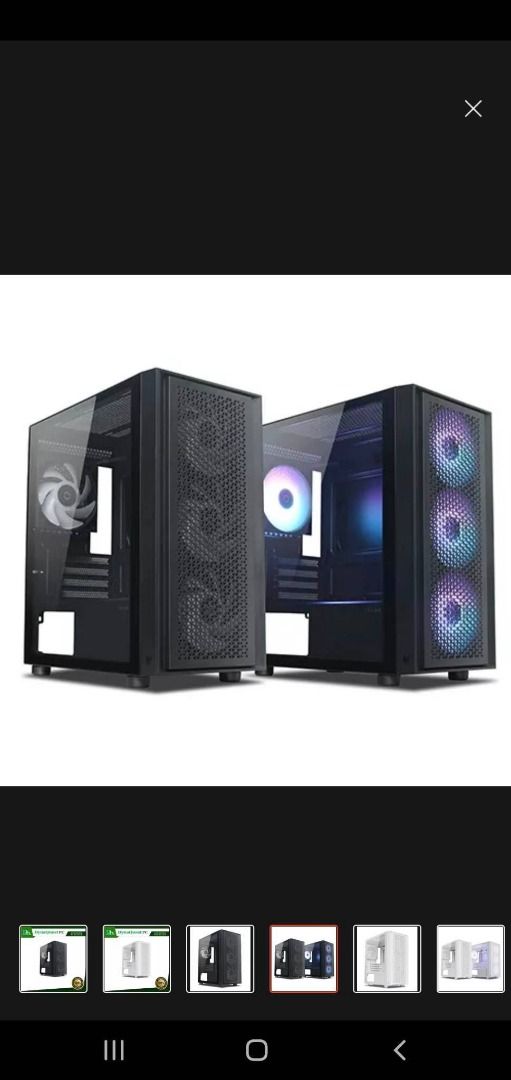 Tecware Neo M Omni (Black) TG mATX Case w/ 4x120mm ARGB OMNI P12 ...