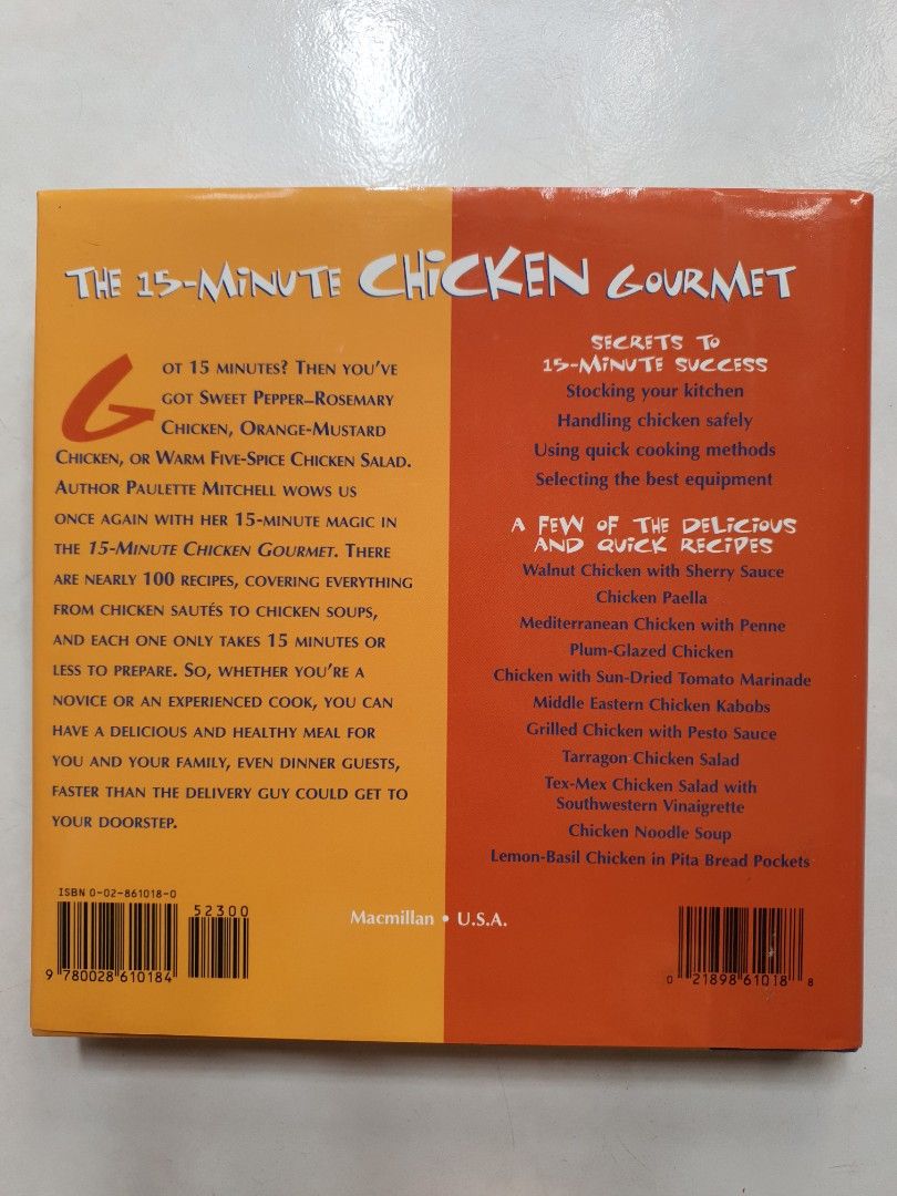 The 15-minute Chicken Gourmet by Paulette Mitchell, Hobbies & Toys ...