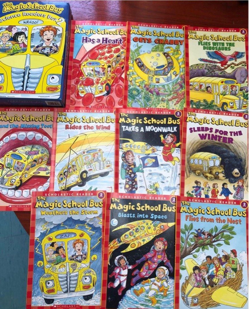 The magic school bus reader box set 2, 興趣及遊戲, 書本 & 文具, 小朋友書 - Carousell