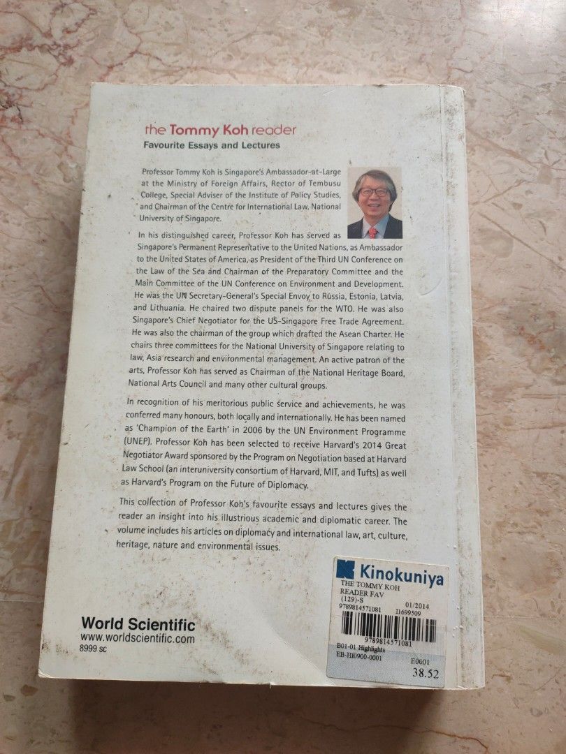 The Tommy Koh reader, Hobbies & Toys, Books & Magazines, Children's Books on Carousell