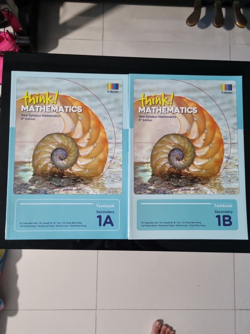 Think! Mathematics 1A And 1B Text book Sec 1, Hobbies & Toys, Books ...