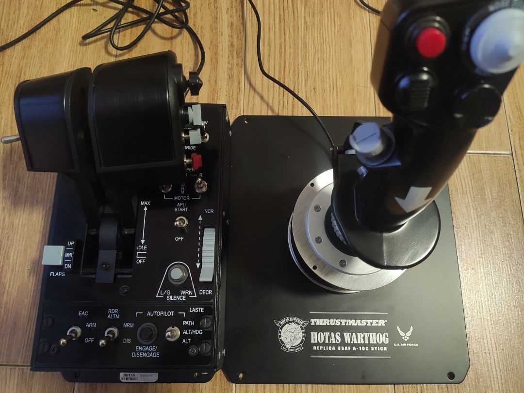 Thrustmaster HOTAS WARTHOG - PC JOYSTICK, Video Gaming, Gaming ...