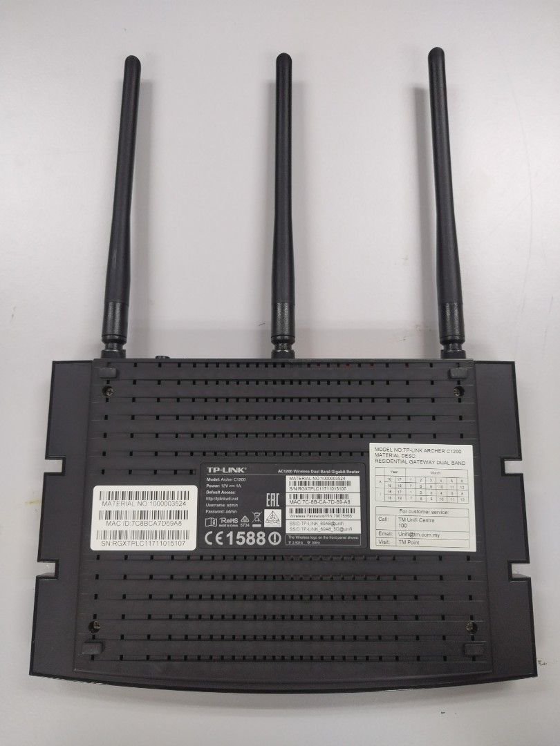 TM Unifi TP Link Archer C1200 Wireless Dual Band Gigabit Router ...