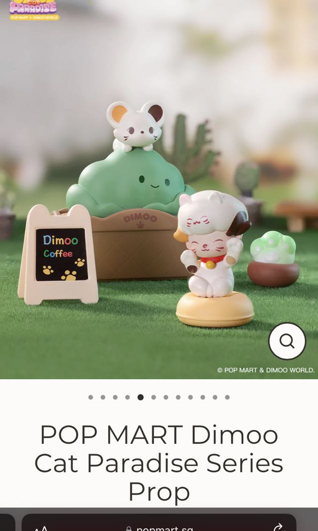 WTS/WTT popmart dimoo cat paradise series - lucky, Hobbies & Toys, Toys ...