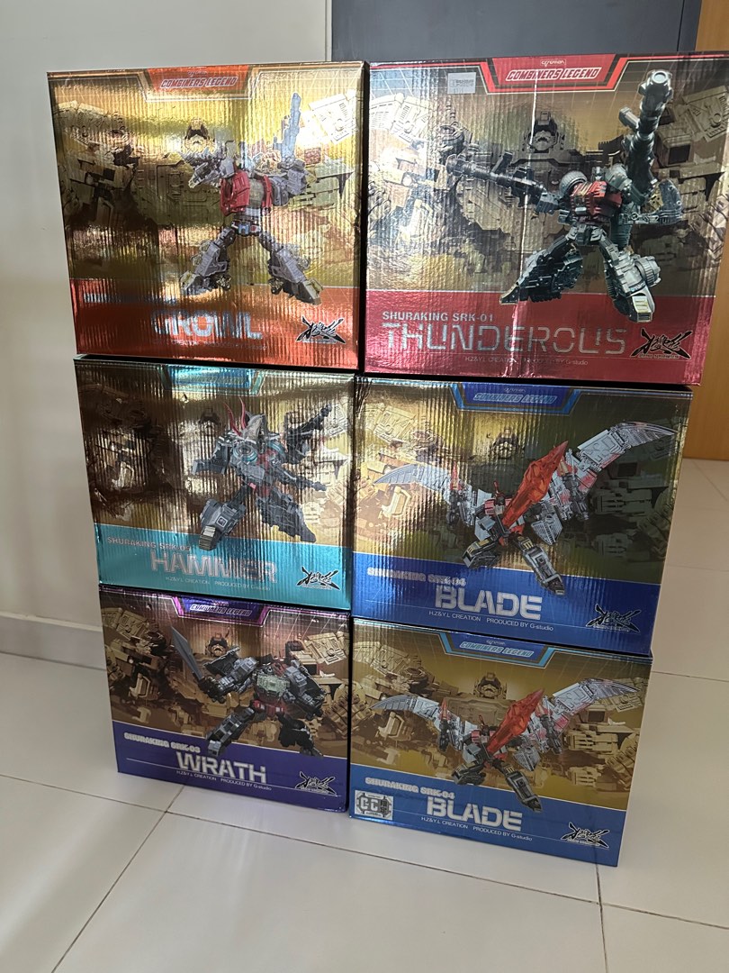 Transformers Dinobot Combiner GCreation Shuraking SRK-01 to SRK-05 with ...