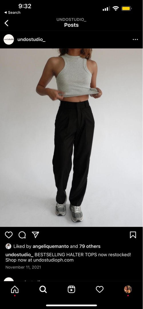 UNDO STUDIO HALTER TOP, Women's Fashion, Tops, Sleeveless on Carousell