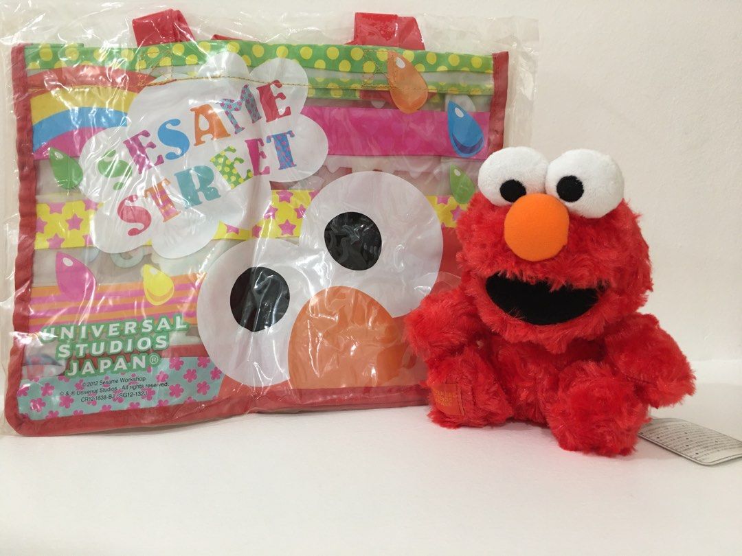 Universal Studios Japan Sesame Street Elmo (plush toy + free PVC bag ...