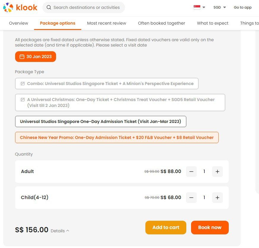 Universal Studios Singapore Ticket, Tickets & Vouchers, Local ...