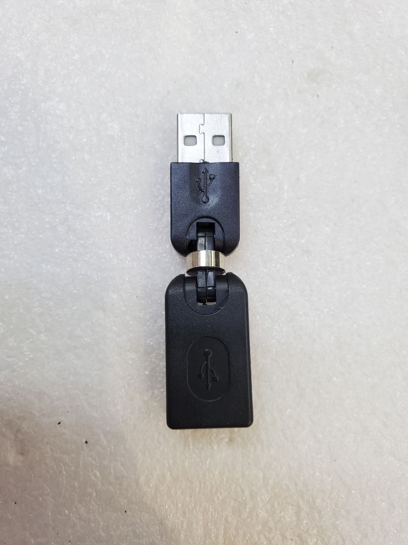 USB 2.0 Male to USB Female Adapter Converter (Flexible Swivel Twist ...
