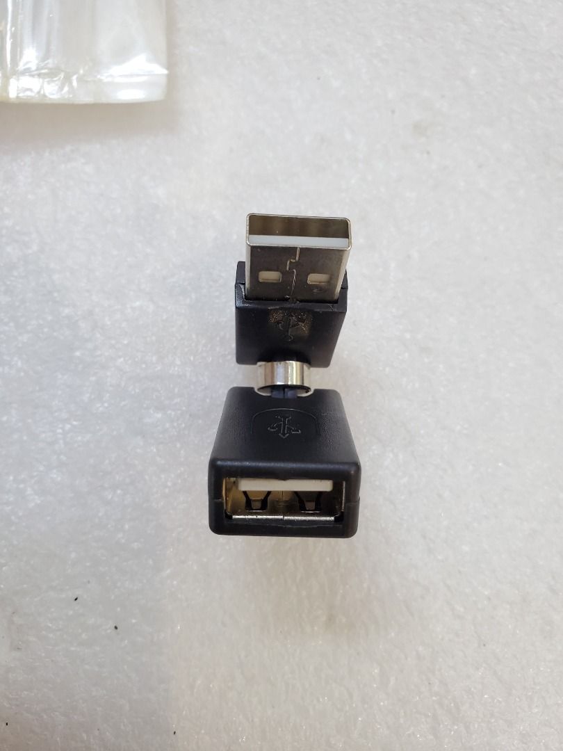 USB 2.0 Male to USB Female Adapter Converter (Flexible Swivel Twist ...
