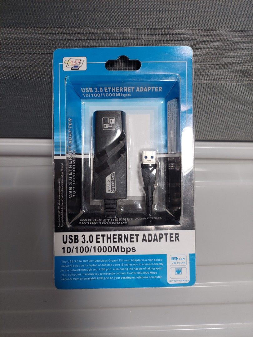 USB 3.0 to Ethernet RJ45 LAN Adapter, Computers & Tech, Parts ...