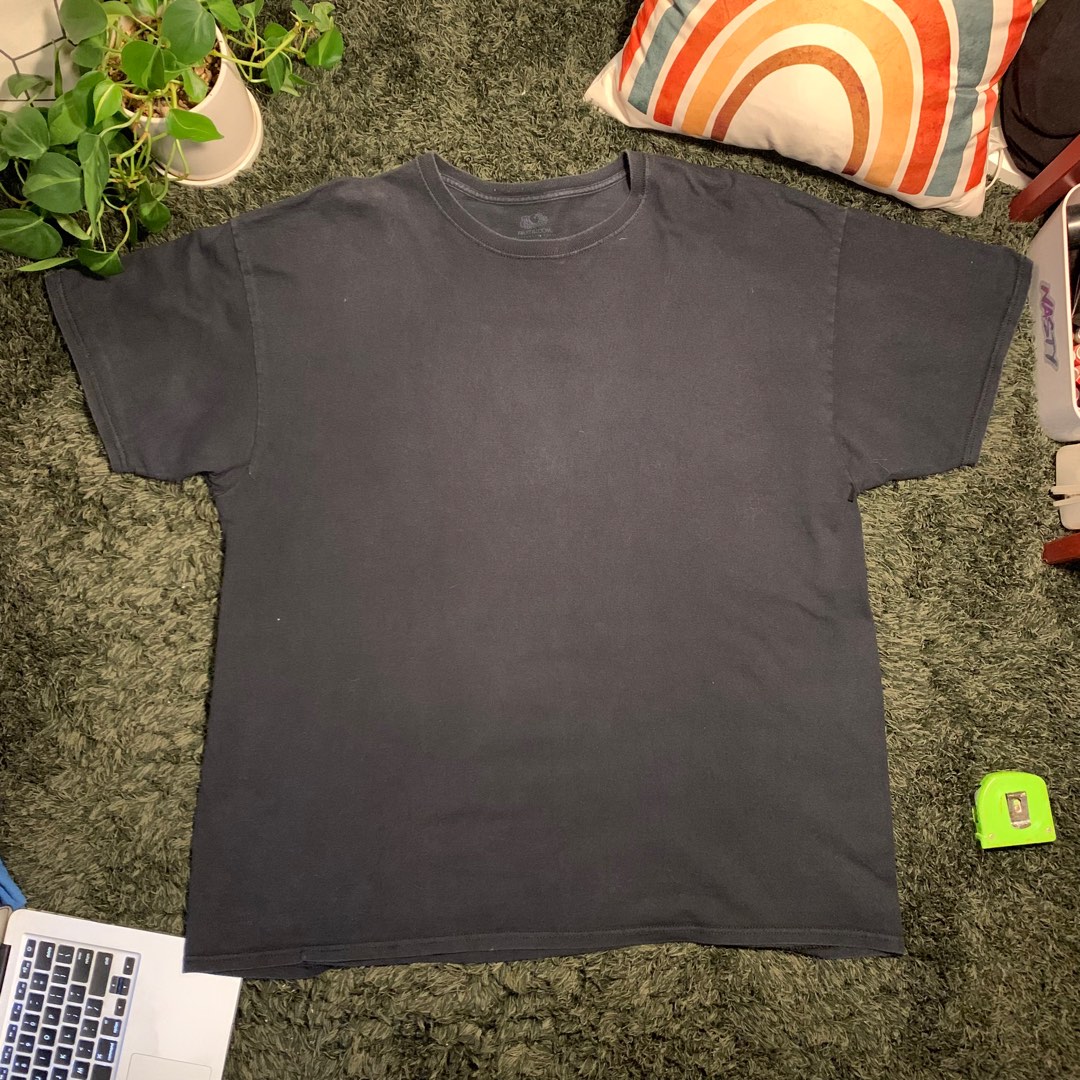 vintage plain black tee, Men's Fashion, Tops & Sets, Tshirts & Polo ...