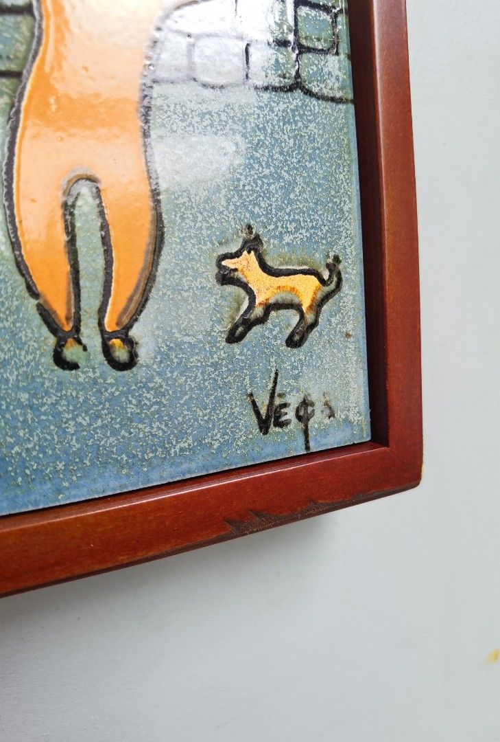 Vintage Tile art wall decor, Furniture & Home Living, Home Decor, Wall ...