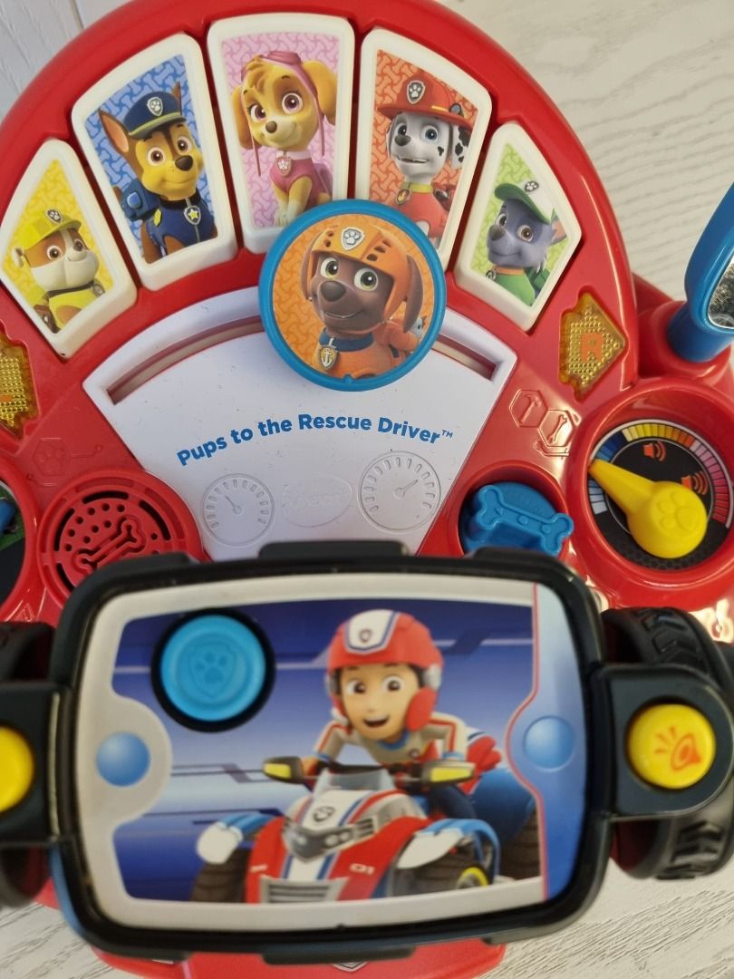 VTech Paw Patrol Pups to the Rescue Driver Driving Toy Control, Hobbies ...