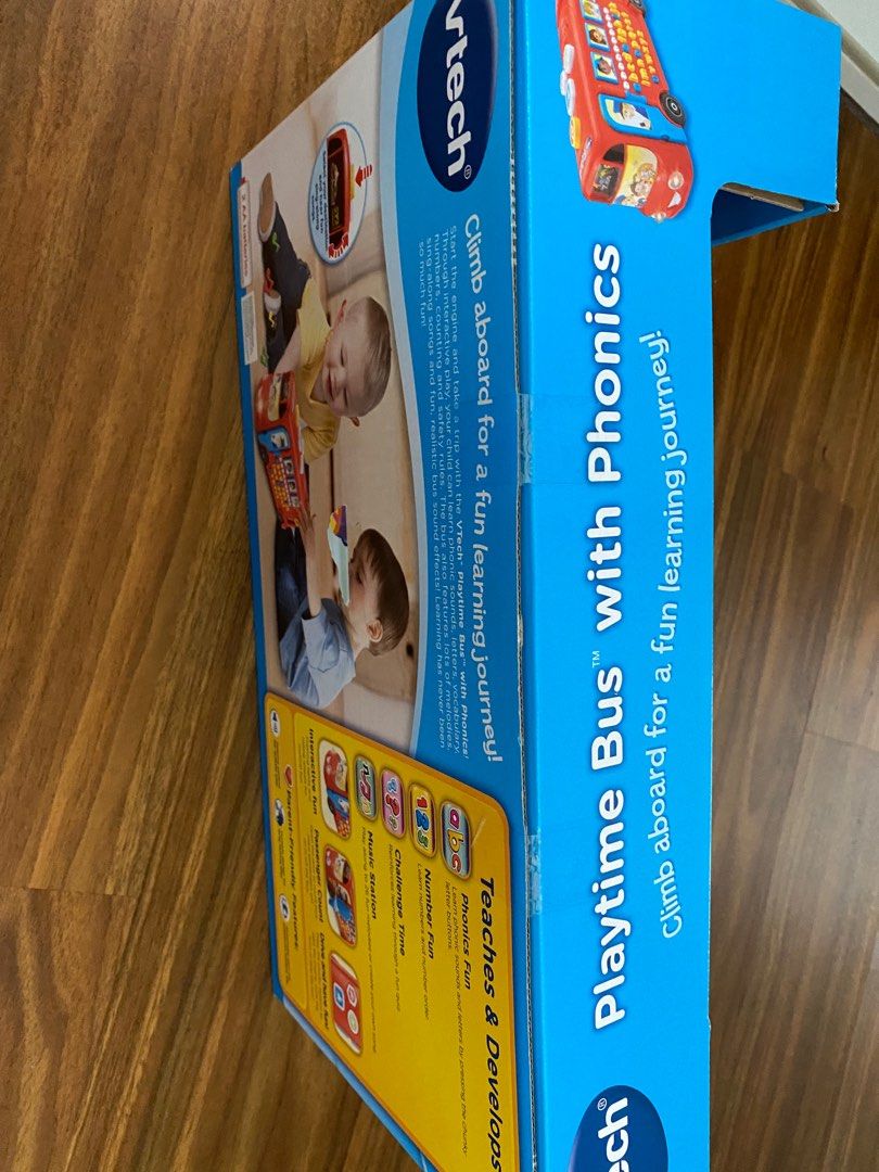 VTECH Playtime bus with phonics, Hobbies & Toys, Toys & Games on Carousell