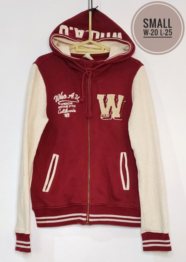 WHO.A.U.ORIGINAL VARSITY JACKET, Women's Fashion, Coats, Jackets and Outerwear on Carousell