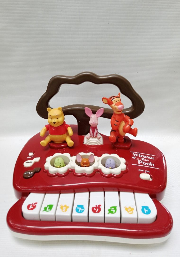 Winnie the Pooh & Friends Toy Piano by TOMY / Disney DoReMi Musical Toy ...