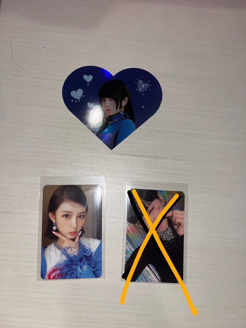 wtt ive love dive rei heart gaeul pc (pink version) lesserafim chaewon ...