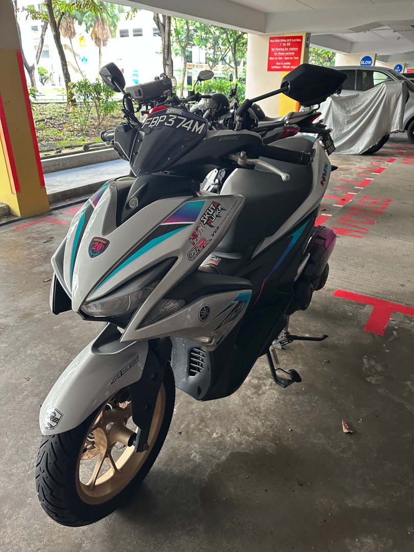 STOCK Yamaha Aerox 155, Motorcycles, Motorcycles for Sale, Class 2B on ...