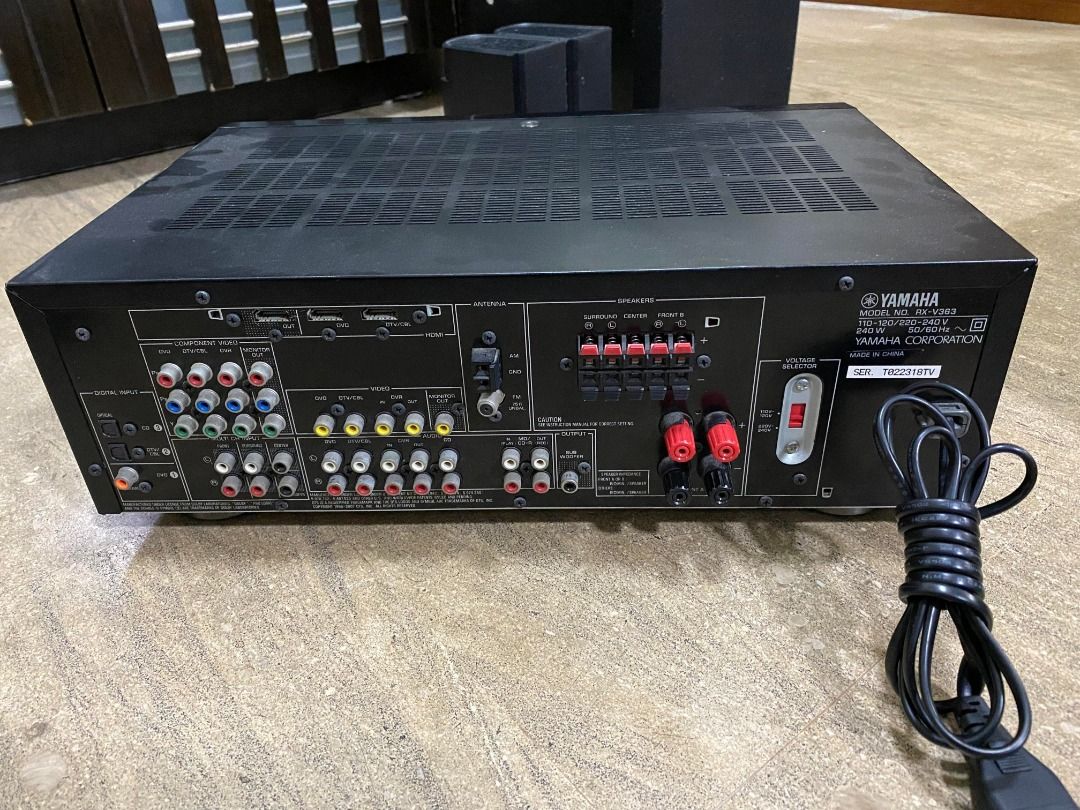 Yamaha RX V363 AV Receiver Set, Audio, Soundbars, Speakers & Amplifiers ...