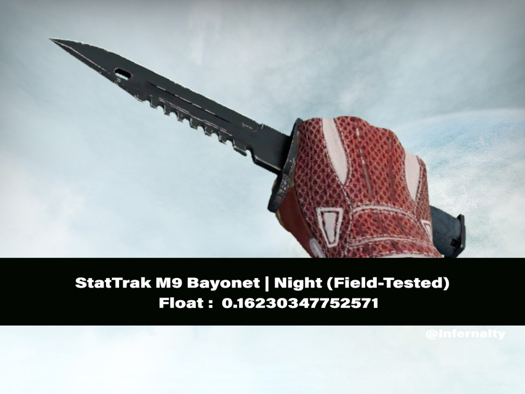(0.16FV) StatTrak M9 Bayonet Night FT CSGO SKINS KNIVES, Video Gaming ...