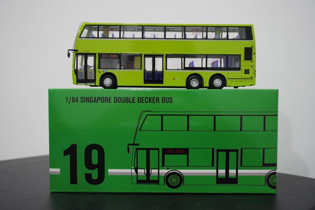 1/64 Singapore Double-Decker Bus Model, Hobbies & Toys, Toys & Games on ...
