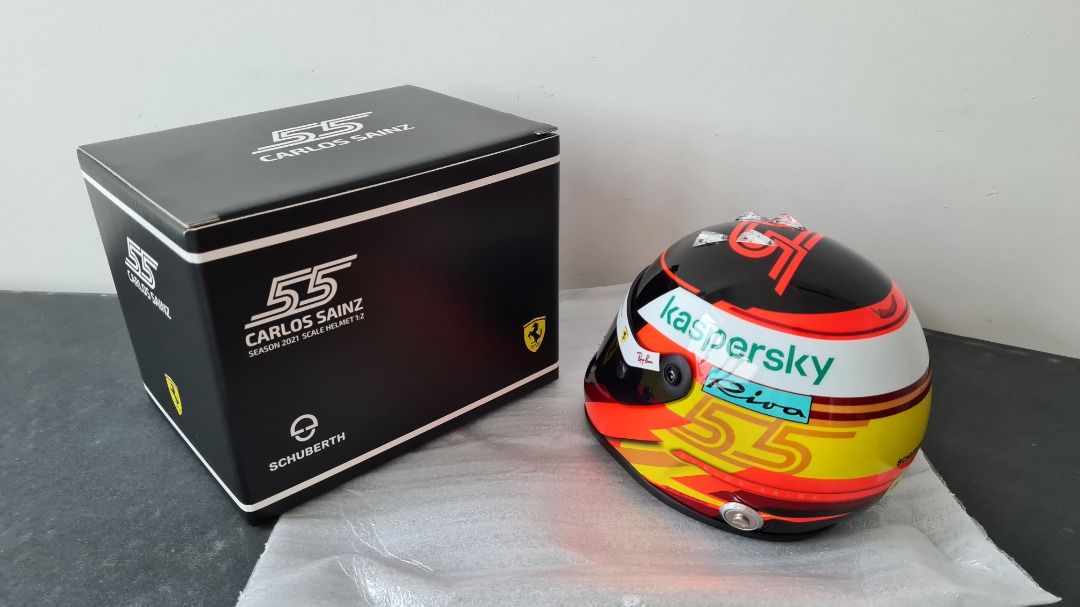 2021 Carlos Sainz F1 Scuderia Ferrari 1/2nd scale helmet, Hobbies ...
