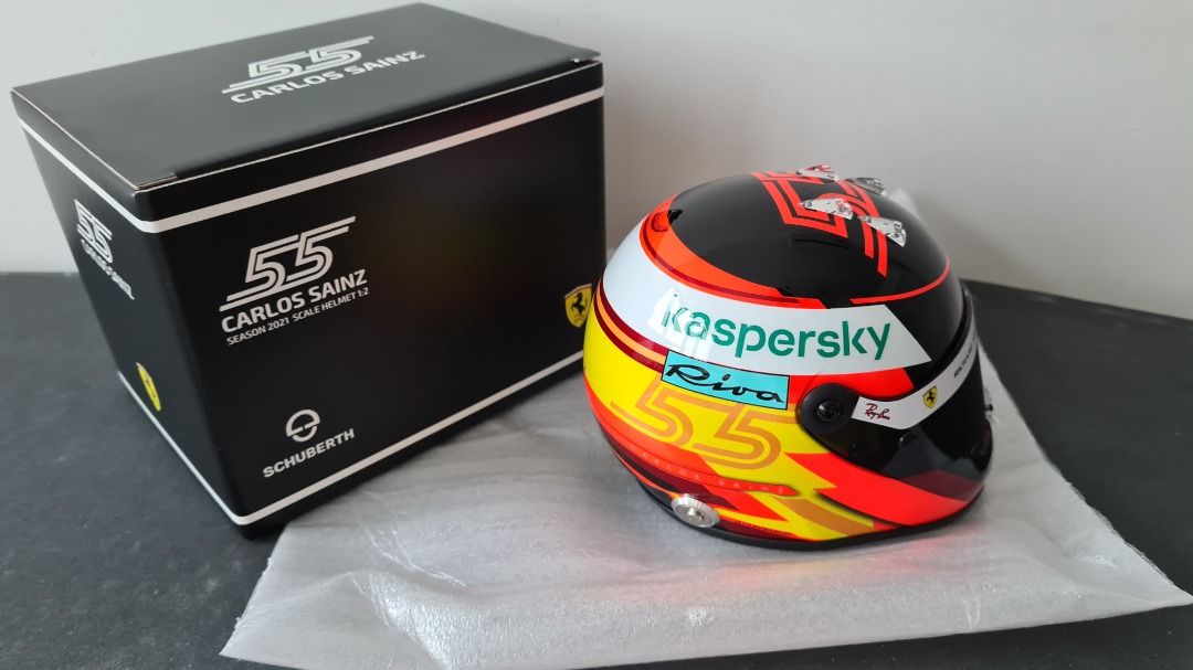 2021 Carlos Sainz F1 Scuderia Ferrari 1/2nd scale helmet, Hobbies ...