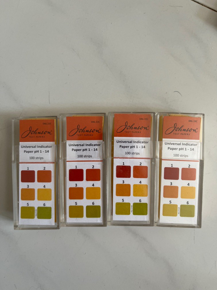 4x Johnson Universal Indicator Paper, Everything Else on Carousell