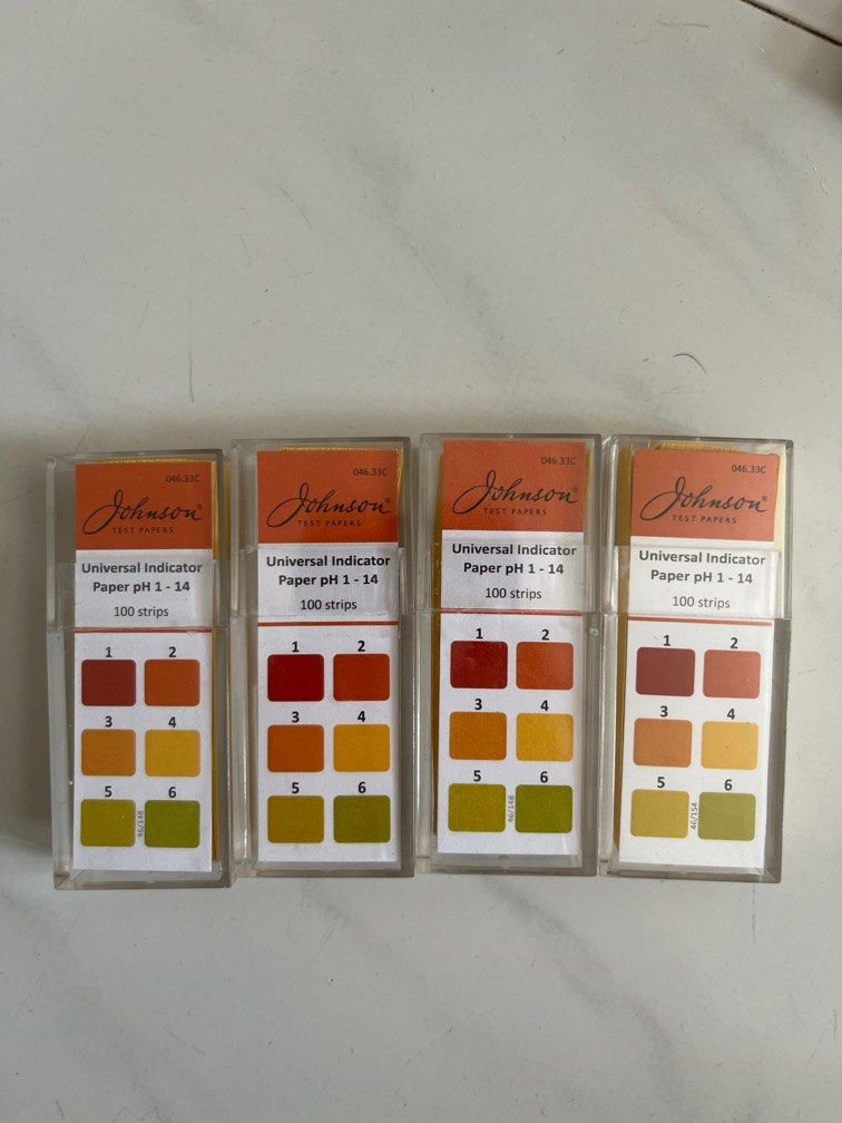 4x Johnson Universal Indicator Paper, Everything Else on Carousell