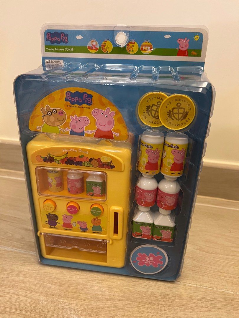（順豐到付）全新 Peppa Pig 汽水機 Vending Machine , 興趣及遊戲, 玩具 & 遊戲類 - Carousell
