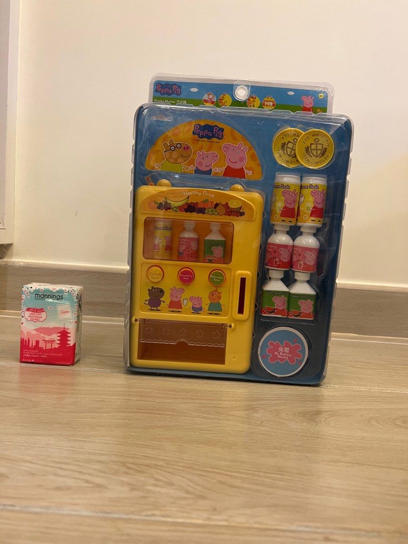（順豐到付）全新 Peppa Pig 汽水機 Vending Machine , 興趣及遊戲, 玩具 & 遊戲類 - Carousell