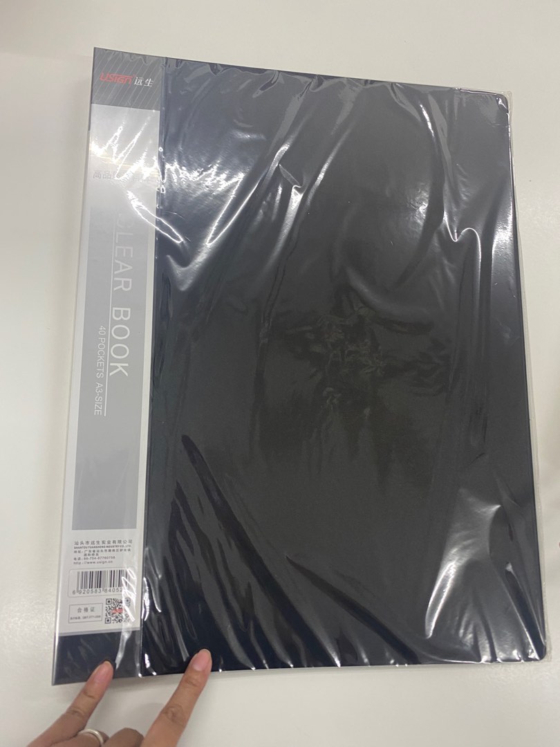 A3 size clear folder -40 pockets, Hobbies & Toys, Stationery & Craft ...