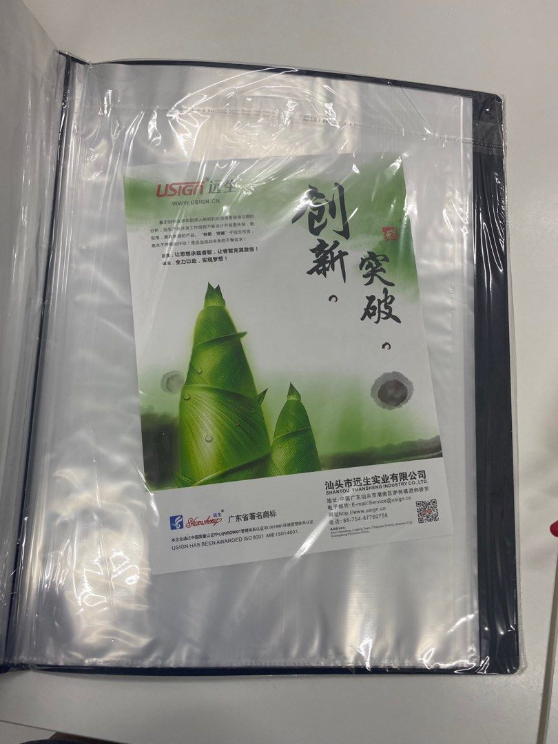 A3 size clear folder -40 pockets, Hobbies & Toys, Stationery & Craft ...