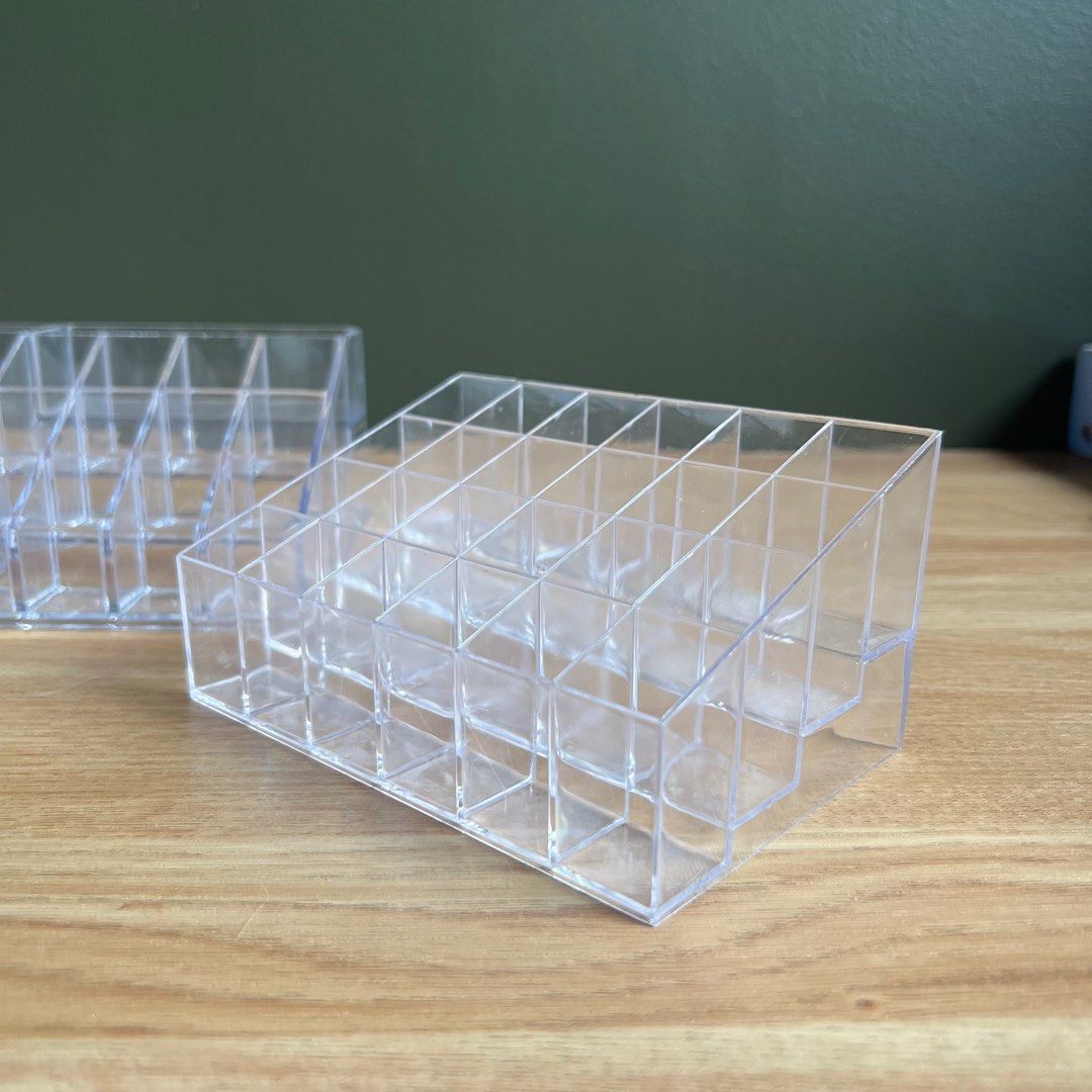 Acrylic Make Up Containers, Furniture & Home Living, Home Improvement ...