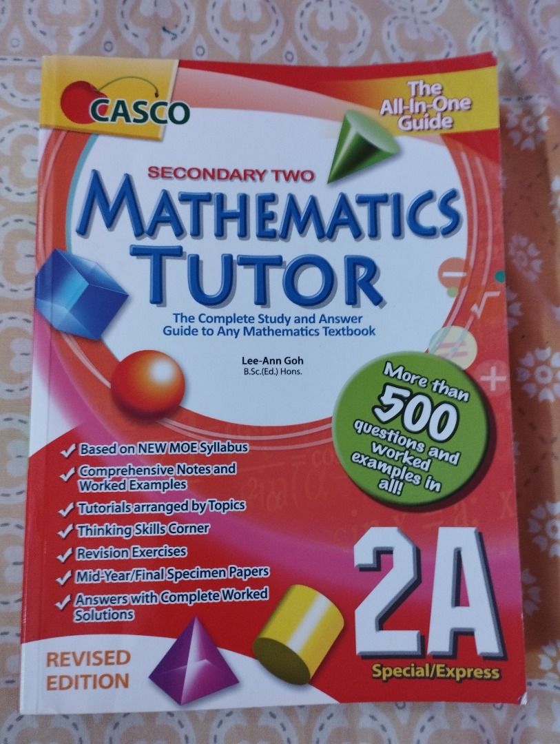 All-In-One Guide Secondary 2 Mathematics Tutor 2A, Hobbies & Toys ...