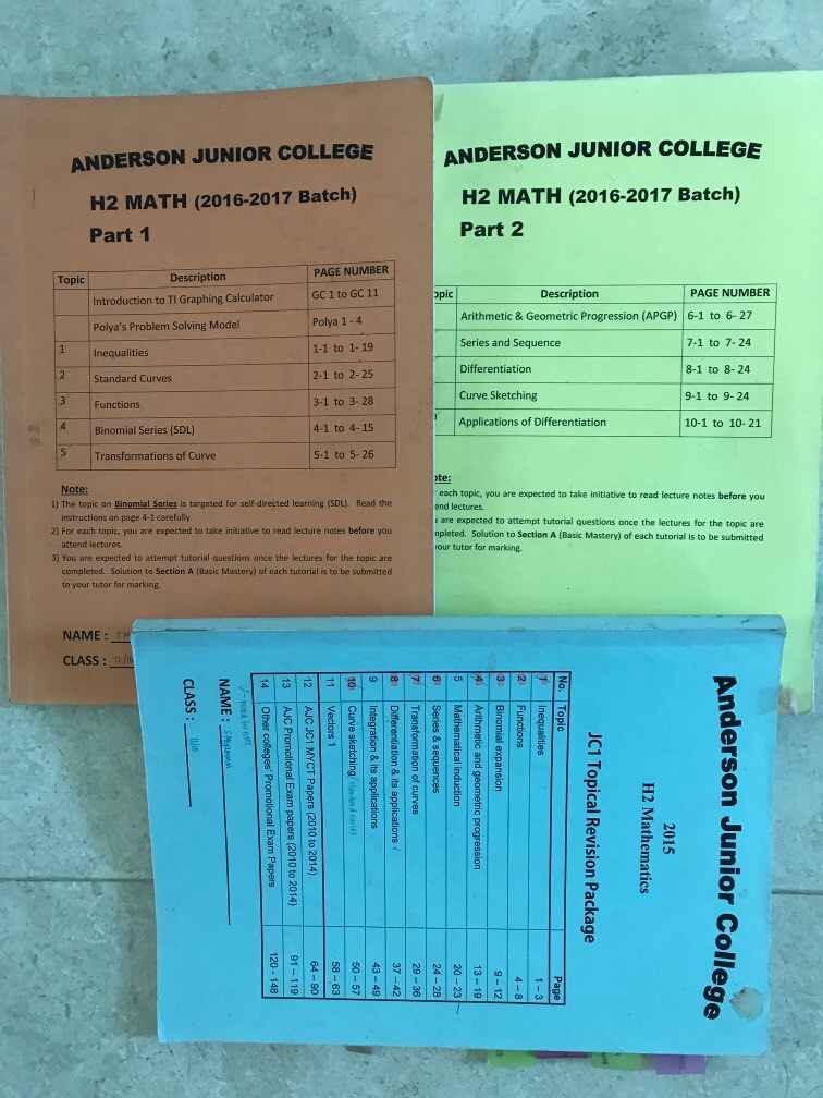 Anderson JC Math, Hobbies & Toys, Books & Magazines, Assessment Books ...