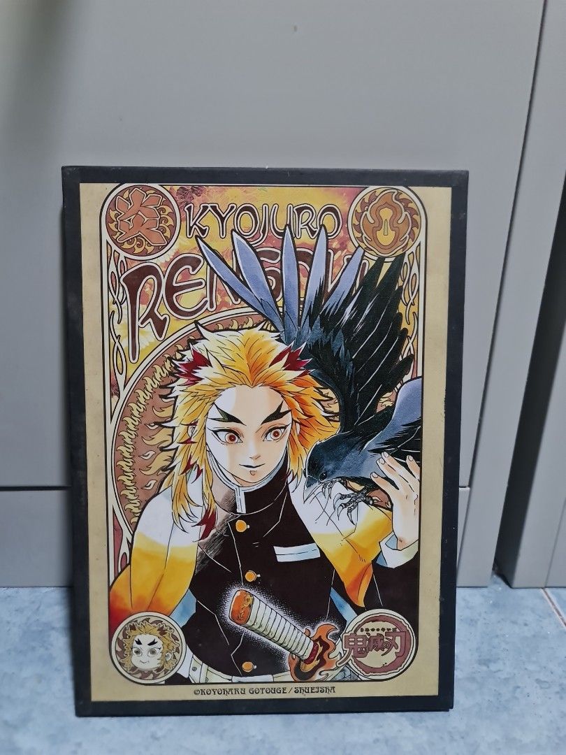 Anime wood frame One piece demon slayer - luffy kaido rengoku poster ...