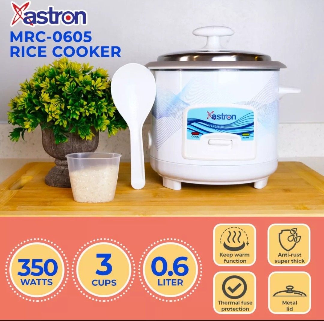 Astron MINI Rice Cooker (MRC-0605), TV & Home Appliances, Kitchen ...