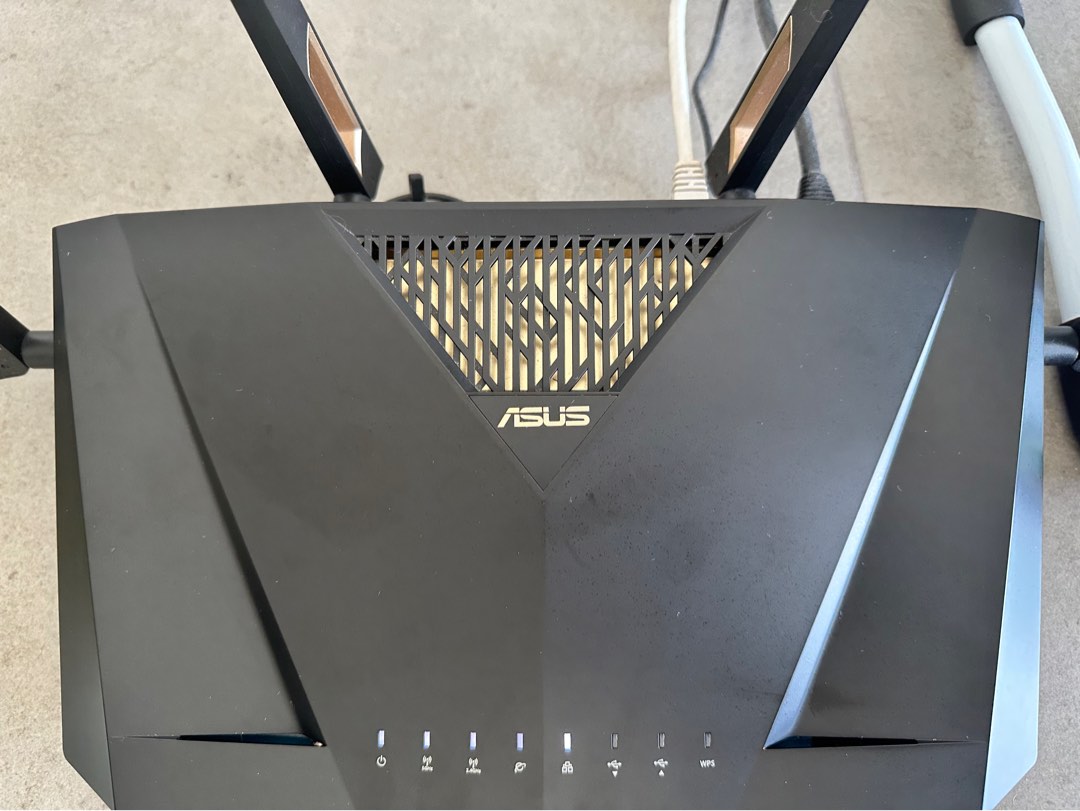 Asus rt- ax88u dual band ax6000 smart wifi 6 router (8gigabit lan port ...