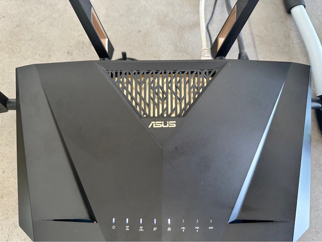 Asus rt- ax88u dual band ax6000 smart wifi 6 router (8gigabit lan port ...