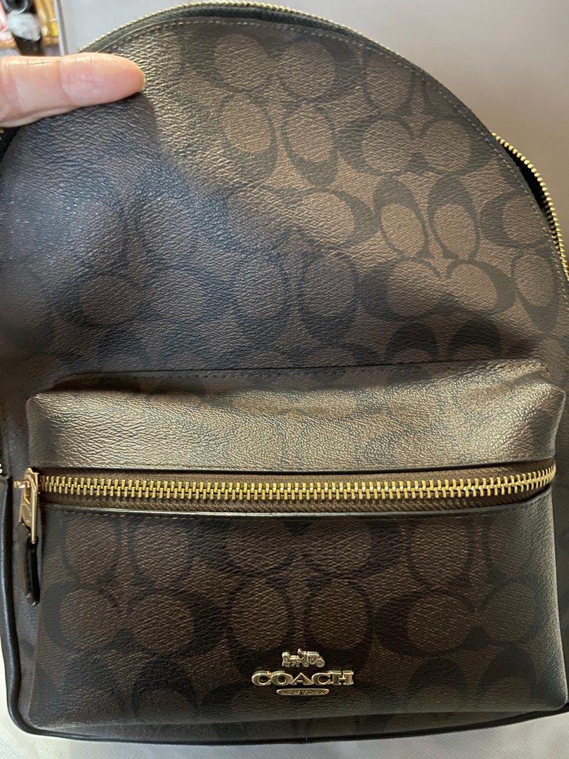 Authentic Coach Medium Signature Backpack, Women's Fashion, Bags ...