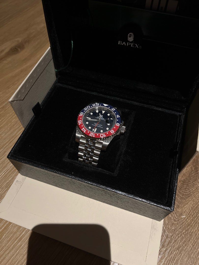 Bapex Type 2 GMT Pepsi, Luxury, Watches on Carousell