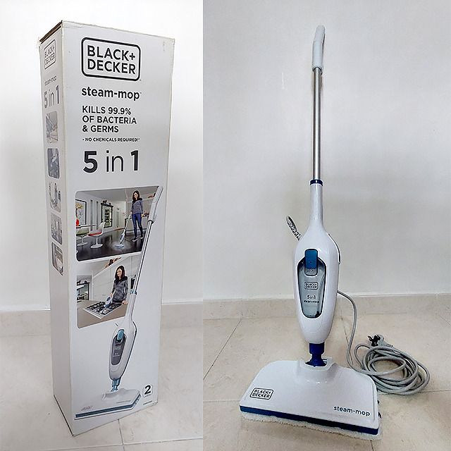 Black & Decker 5-in-1 Steam Mop, Furniture & Home Living, Cleaning & Homecare Supplies, Cleaning ...