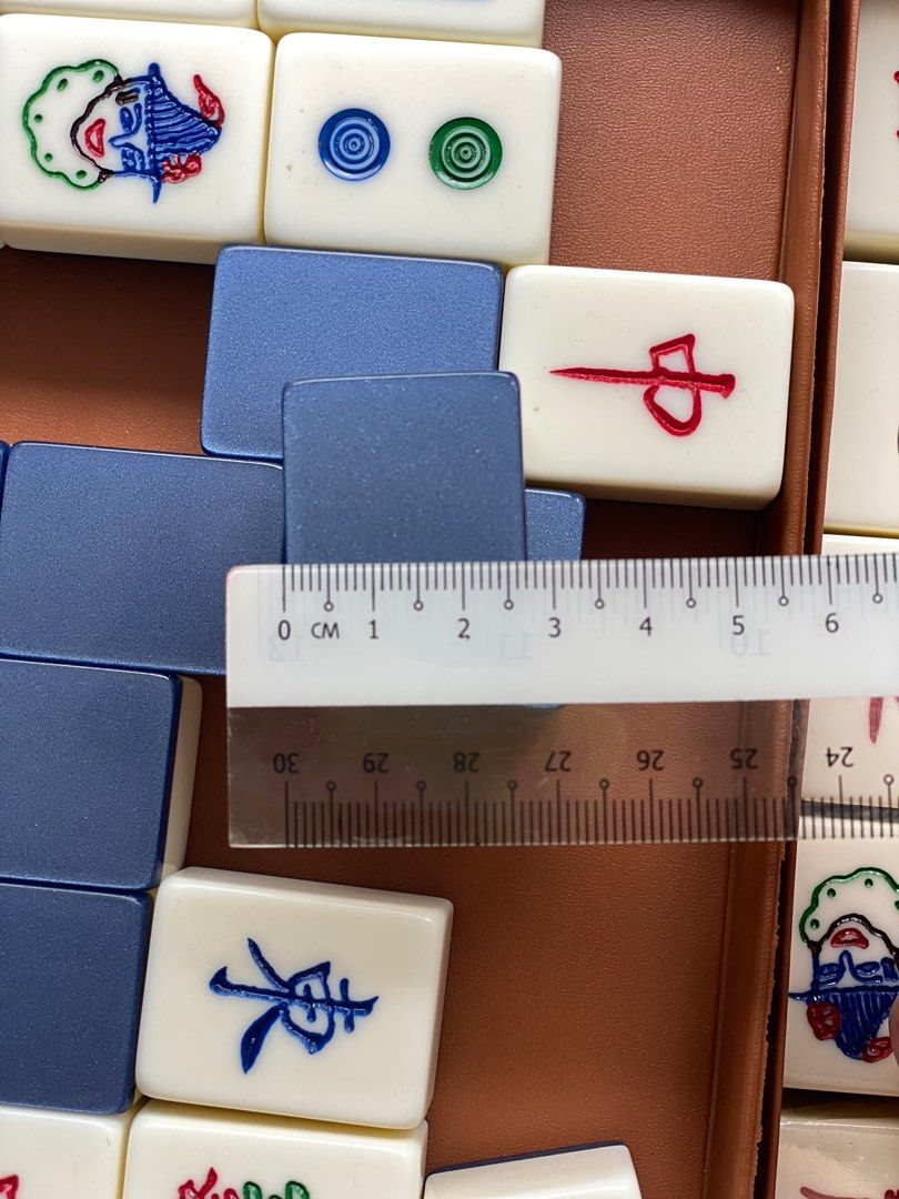 Blue glitter mahjong set, Hobbies & Toys, Toys & Games on Carousell
