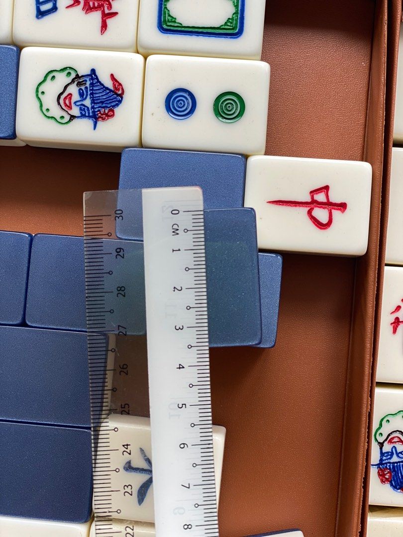 Blue glitter mahjong set, Hobbies & Toys, Toys & Games on Carousell