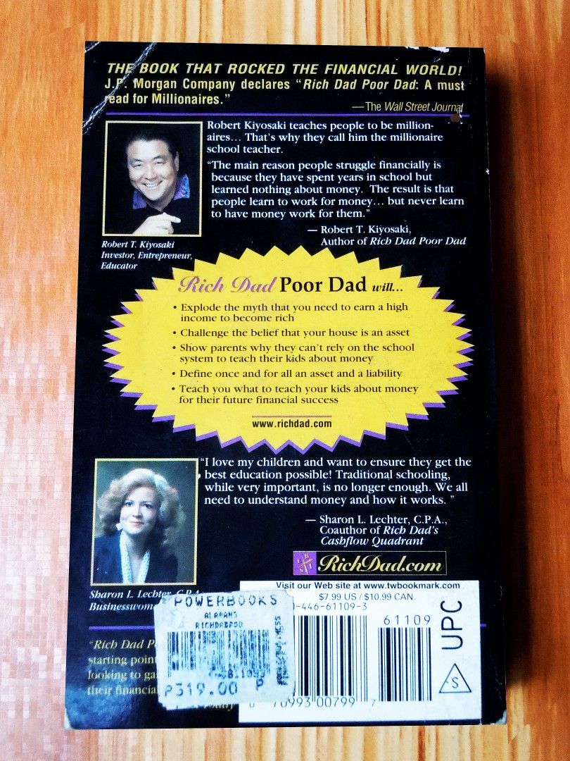 Business book, non fiction book, entrepreneurs book, rich dad poor dad ...