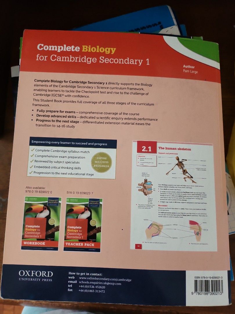 Cambridge Checkpoint Biology Textbook IGCSE, Hobbies & Toys, Books ...